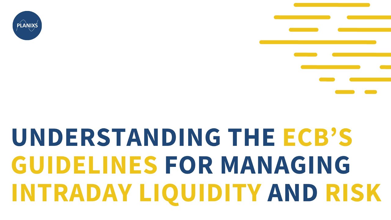 Understanding the ECB’s guidelines for Managing Intraday Liquidity Risk ...