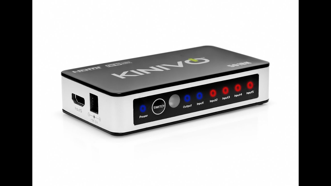 Unboxing conmutador HDMI Kinivo 501BN - YouTube