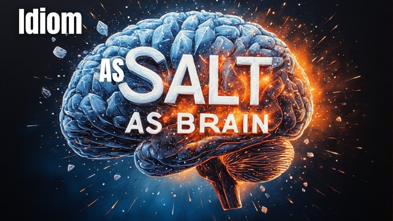 IDIOM "SALT AS BRAIN" - YouTube