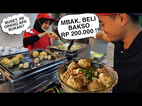MUKBANG BAKSO 200 RIBU. Dapet berapa bakso ya?