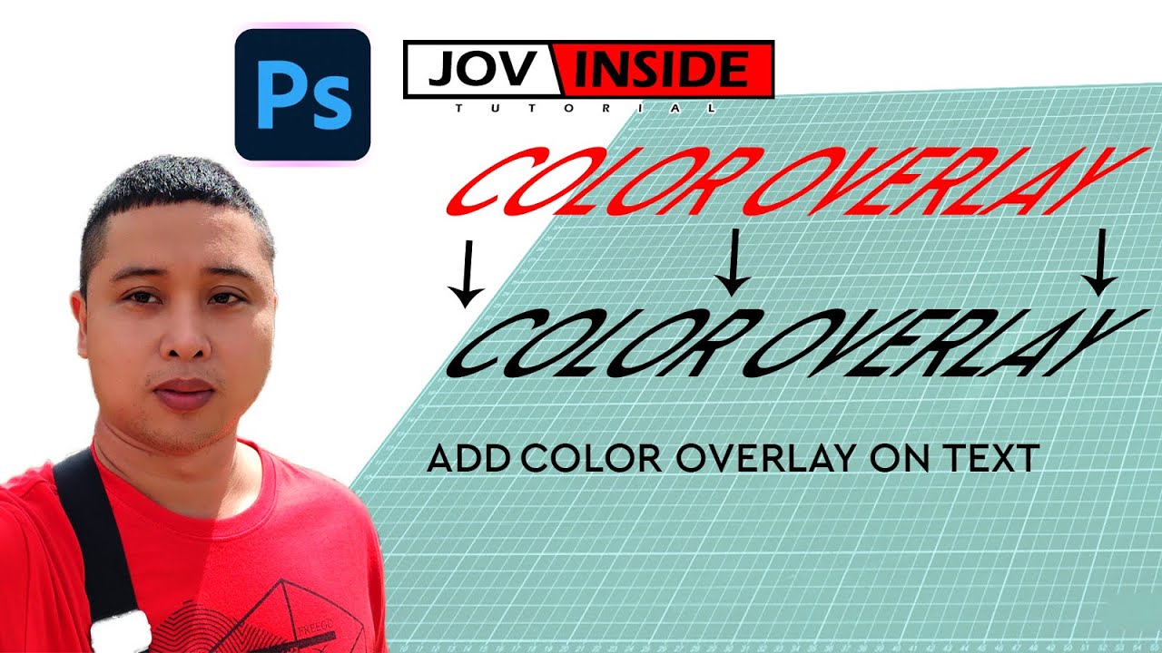 Add Color Overlay on Text in Adobe Photoshop (Tagalog) - YouTube