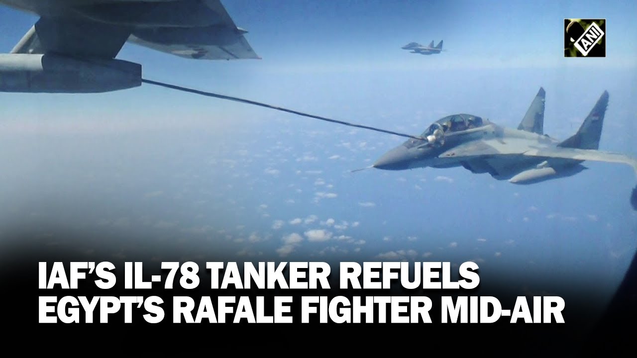 Bright Star-23 Exercise: IAF’s IL-78 tanker refuels Mig 29 M, aircraft ...