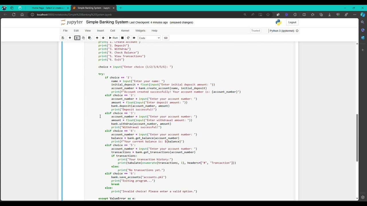 Simple Banking System - YouTube
