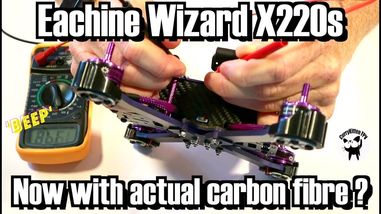 The revised Eachine Wizard x220s - now with carbon fibre !!? - YouTube