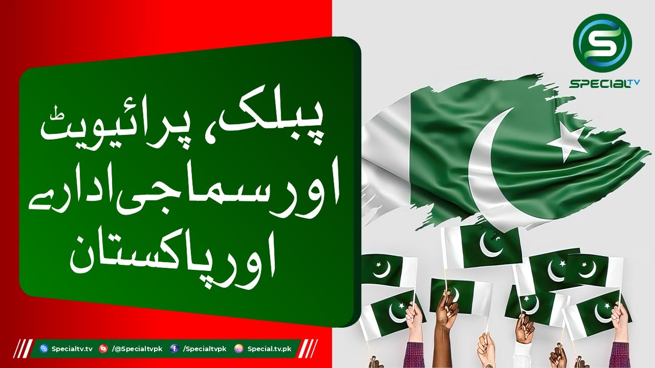 Public, Private and Social Institutions and Pakistan | Taleem special ...