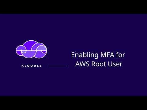 How to enable MFA for AWS Root User - YouTube