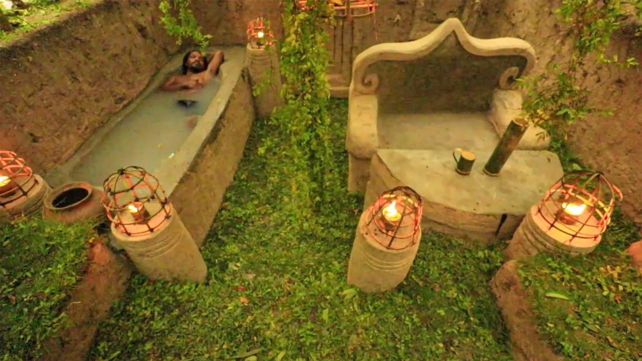Building a private living room in the Amazon forest. - YouTube