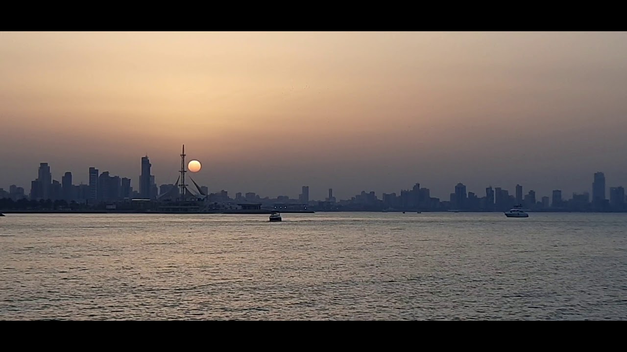 Kuwait marina sea side view - YouTube