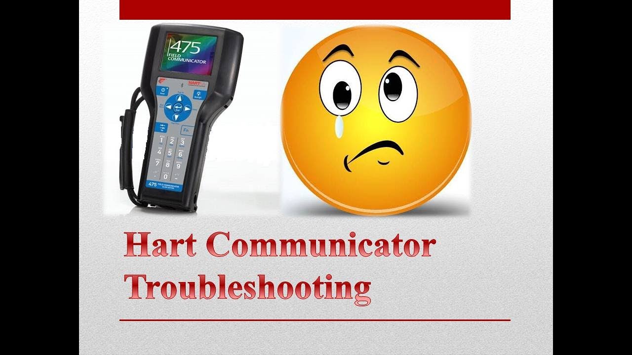 Hart Communicator Troubleshooting - YouTube