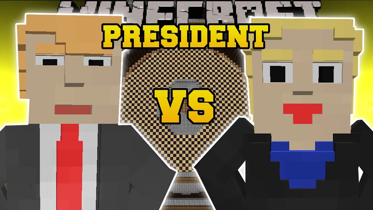 Minecraft: DONALD TRUMP VS HILLARY CLINTON (WHO WILL WIN?) Custom ...