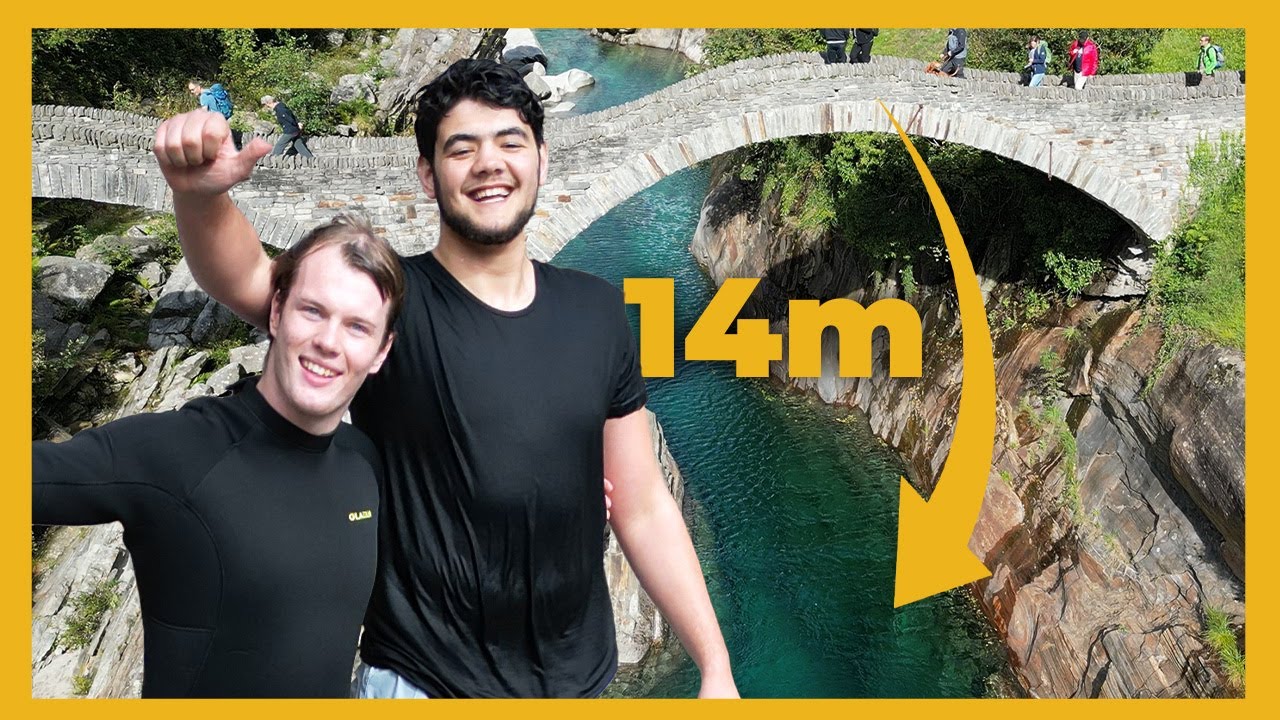 Jumping Off a 14-Meter Bridge in Switzerland! (Epic Adventure) - YouTube