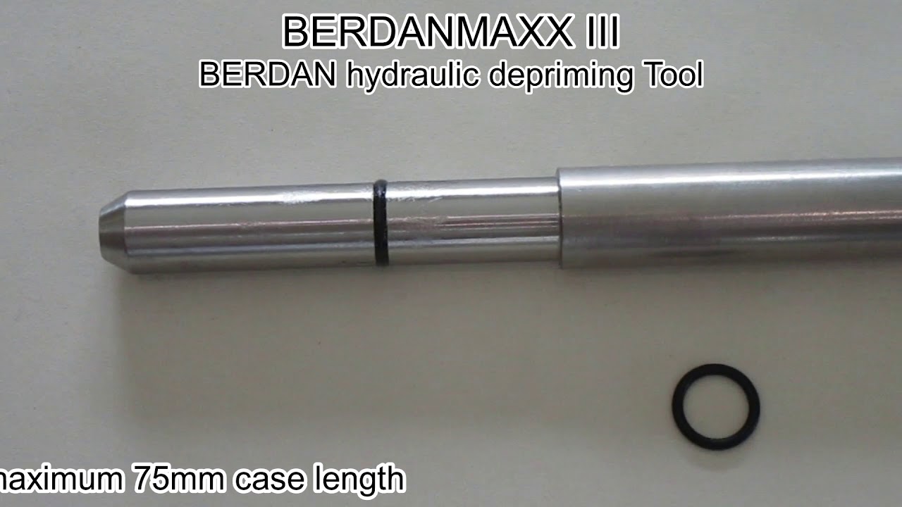 BERDANMAXX III hydraulic depriming tool - YouTube