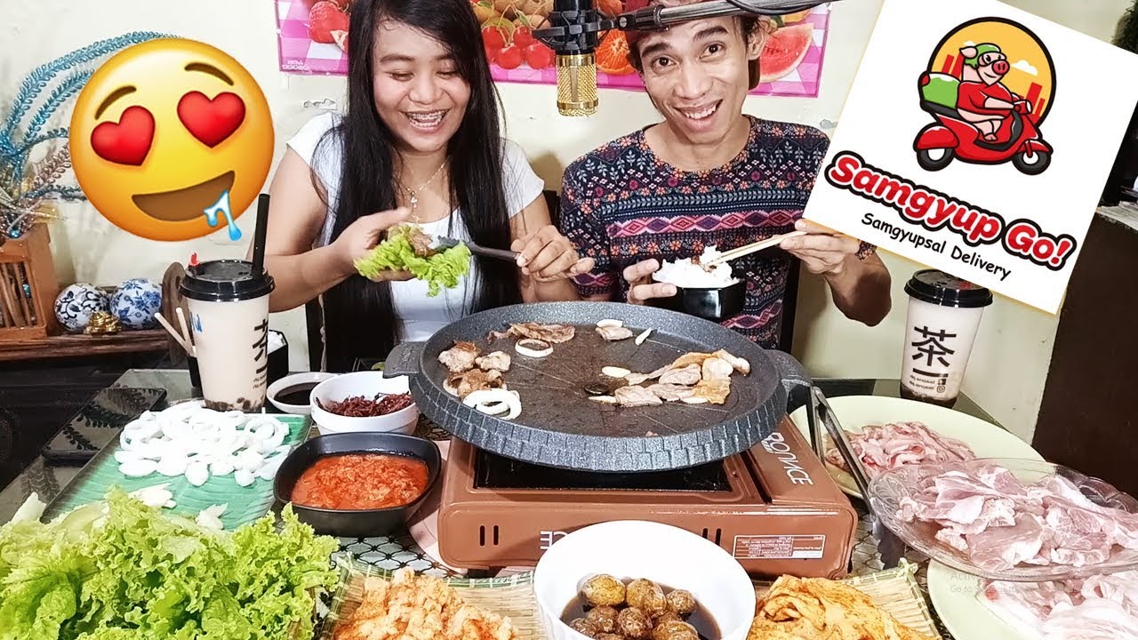 #03 - Samgyup Go - Samgyeopsal ( Korean BBQ at home ) - MaDy Eating ...