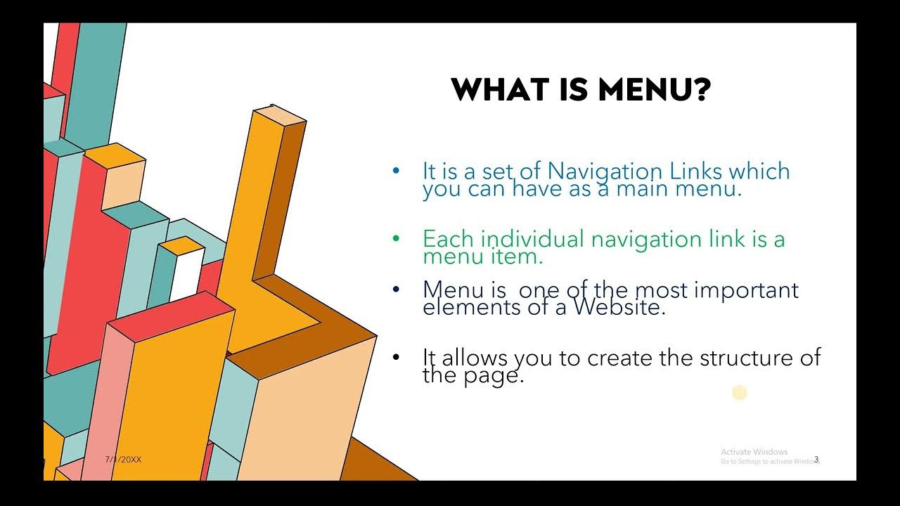 Grade 7 - Introduction to Menu System - YouTube