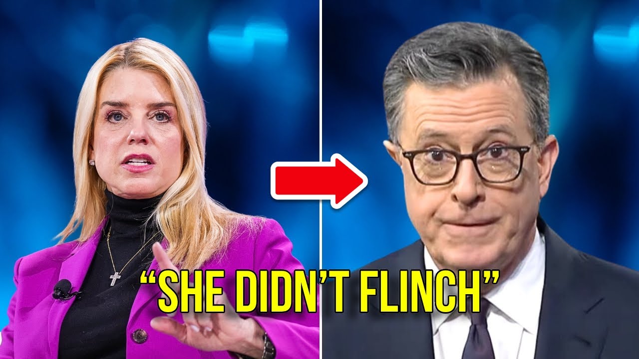 Pam Bondi’s Quick-Witted Response Leaves Colbert Speechless - YouTube