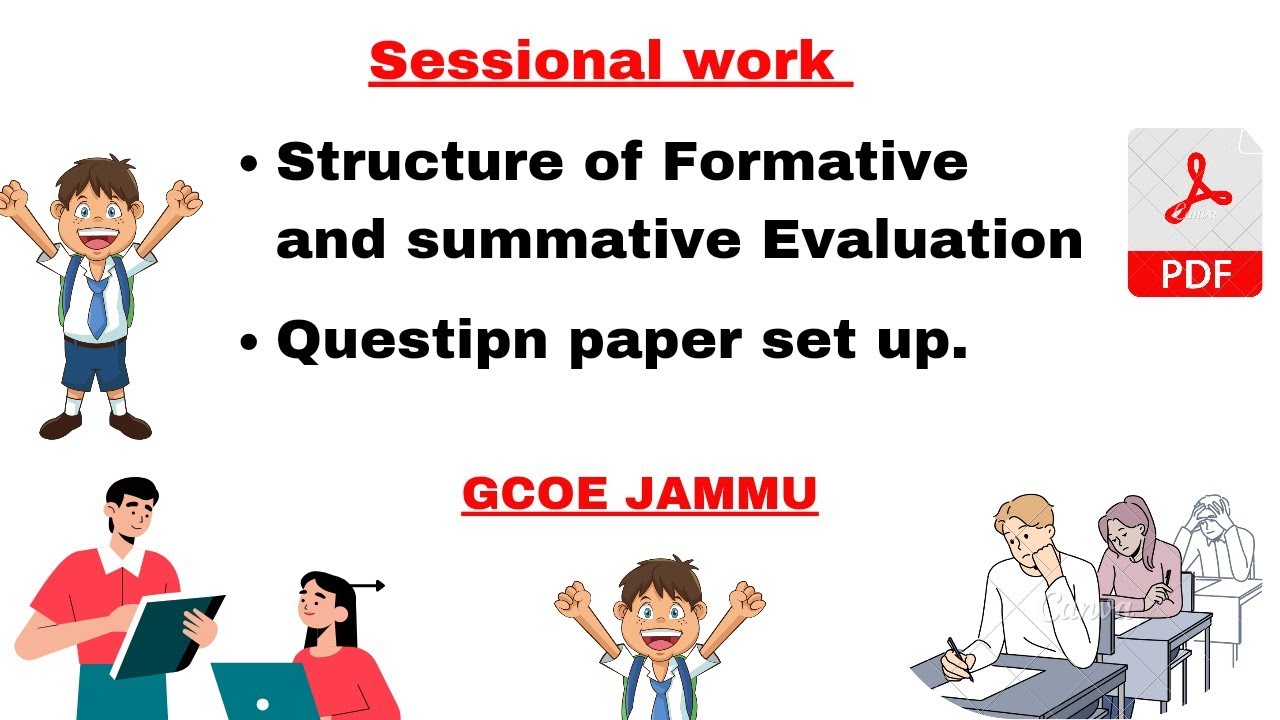 Structure of formative and Summative evaluation | Sessional Work # ...