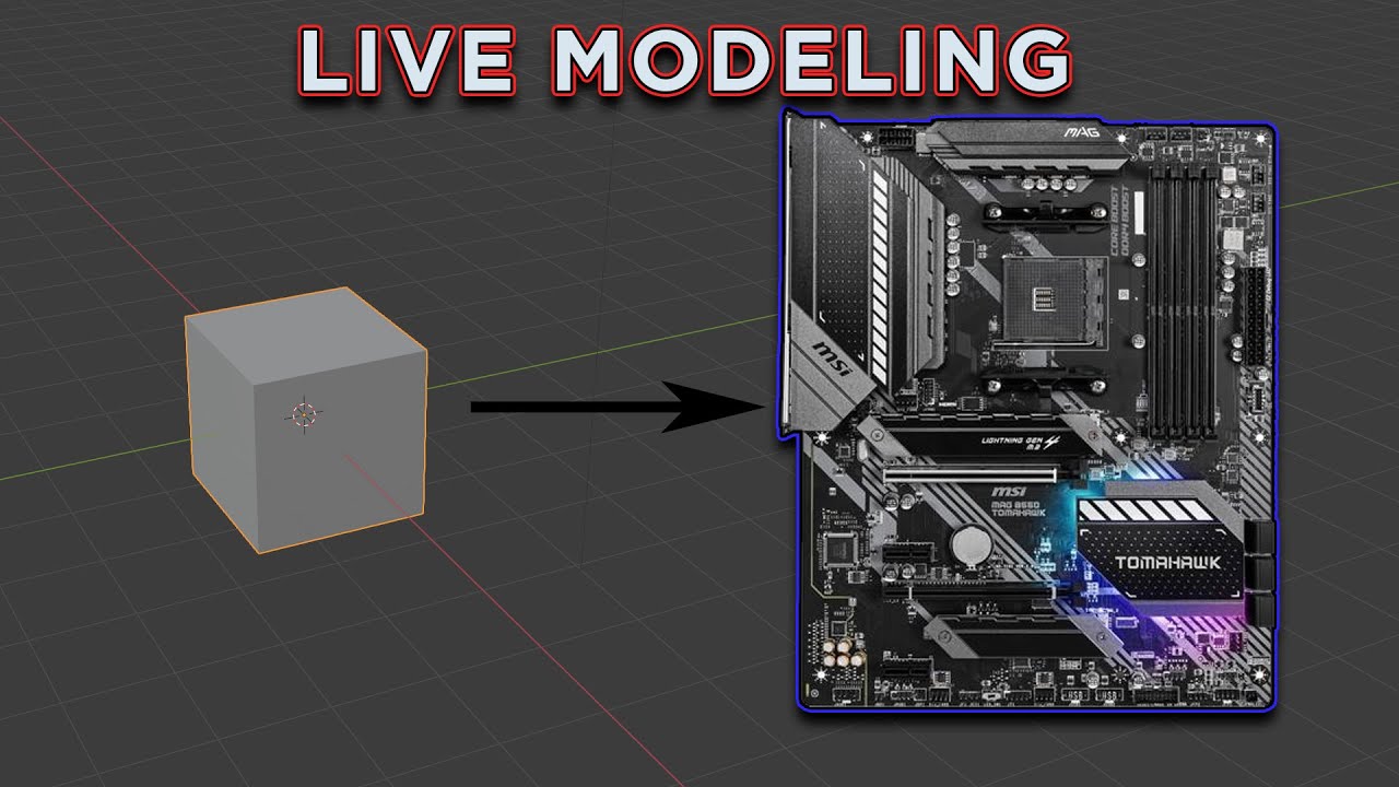 LIVE 3D Modeling - YouTube