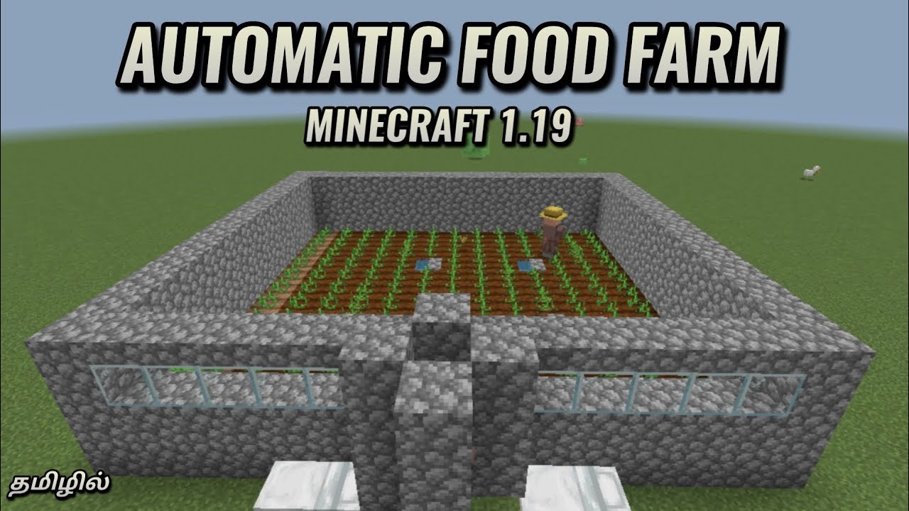 How to make automatic food 🥑 farm in Minecraft pocket edition | 1.19 ...