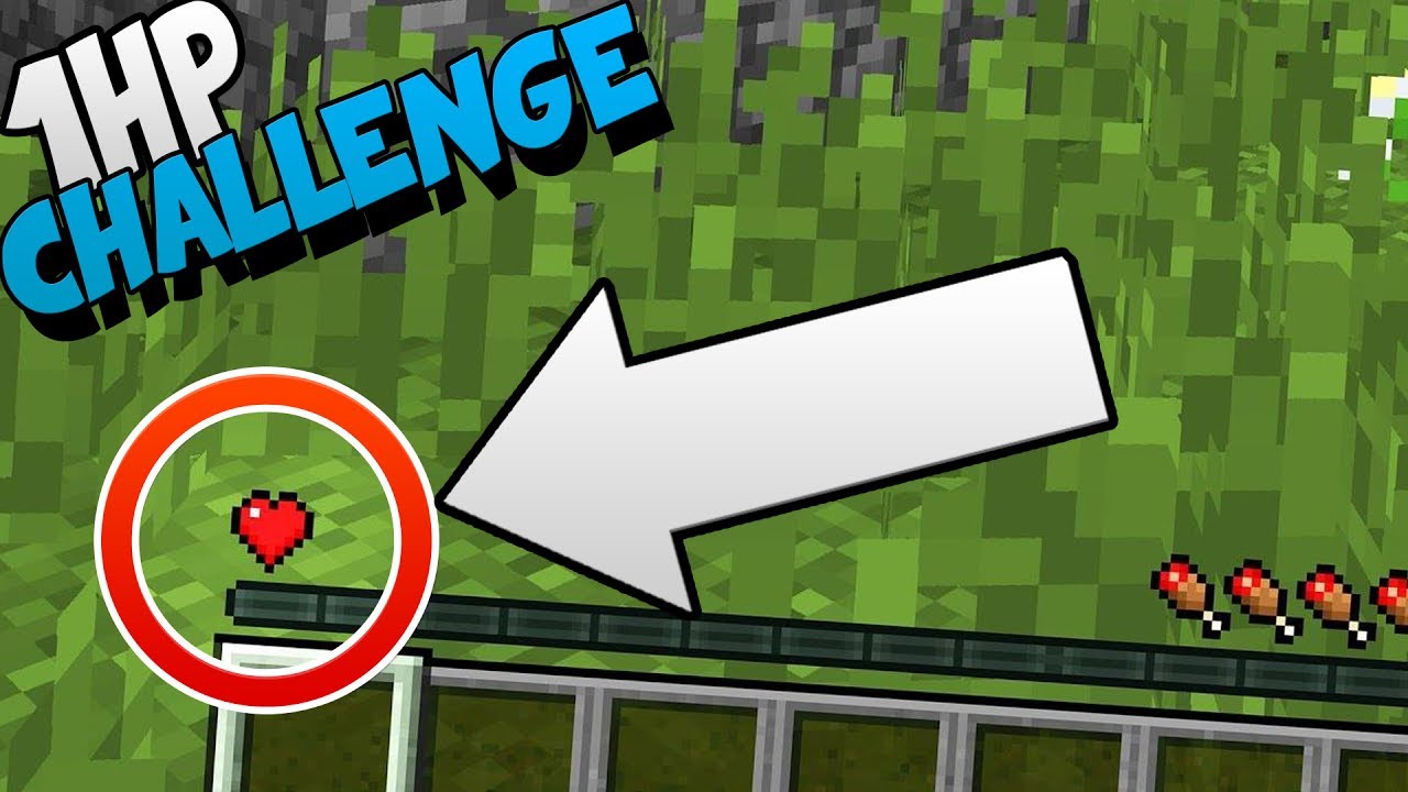 1 HP CHALLENGE SU MINECRAFT! - YouTube