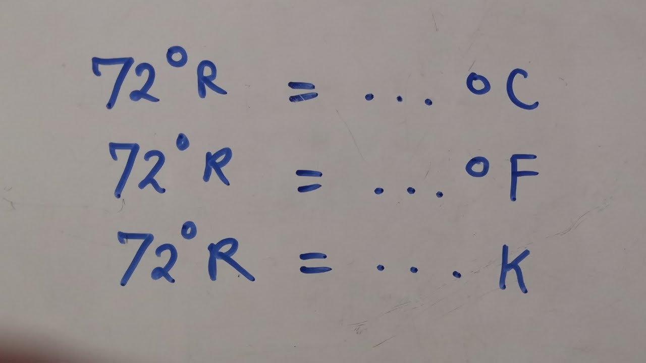 Mengubah Derajat Reamur Menjadi Celcius Fahrenheit Dan Kelvin Matematika Sd Smp Youtube