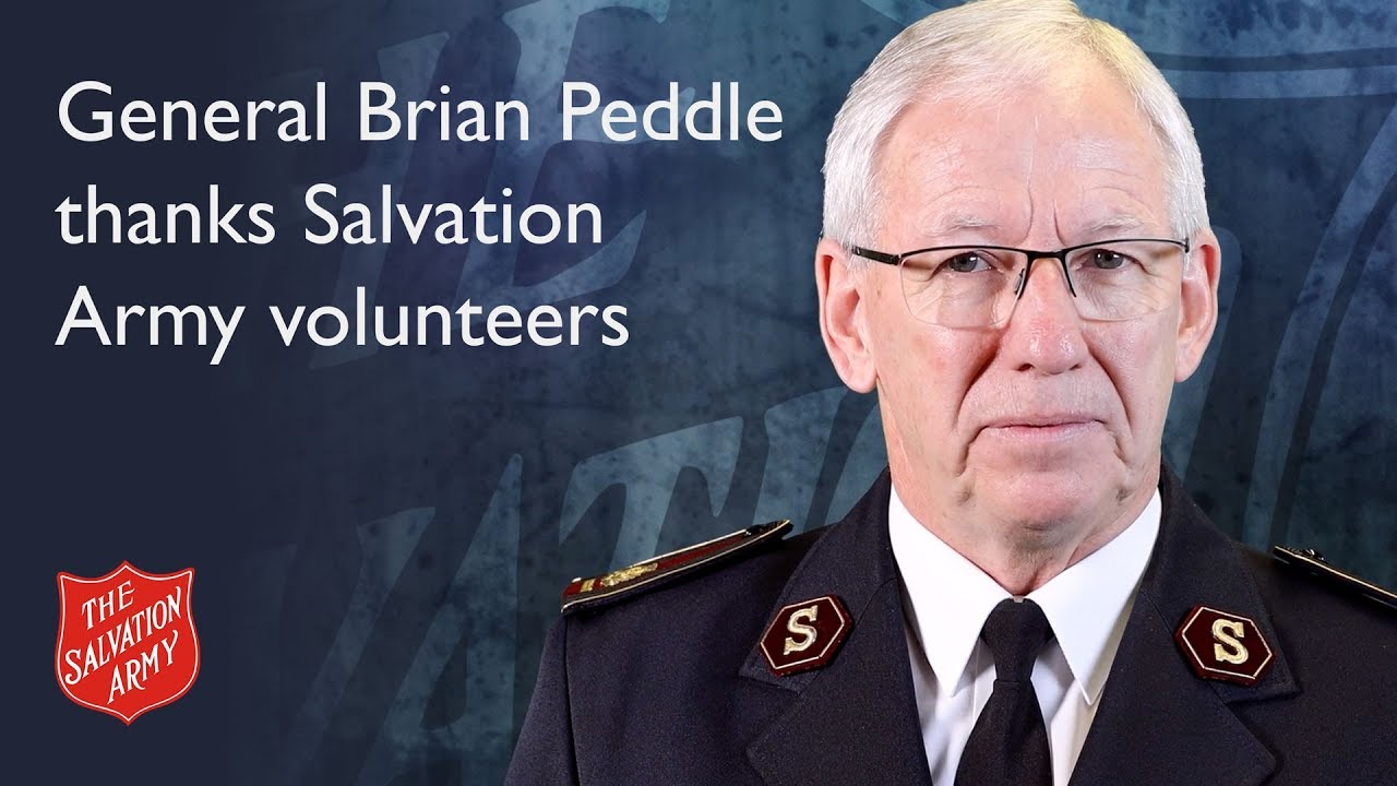 General Brian Peddle thanks Salvation Army volunteers - YouTube