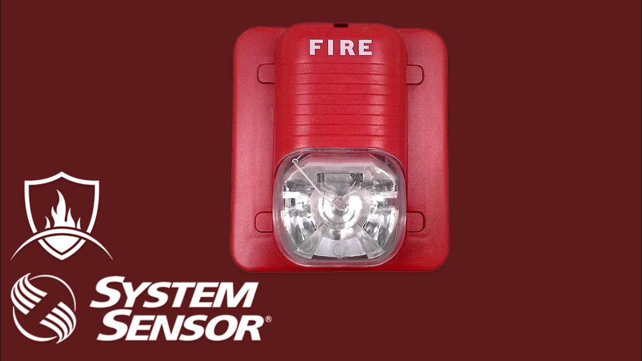 System Sensor S1224MC Remote Strobe Fire Alarm Test - YouTube