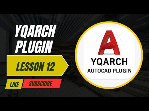 12 YQArch plugin how to make staircase and curtain wall in autocad ...