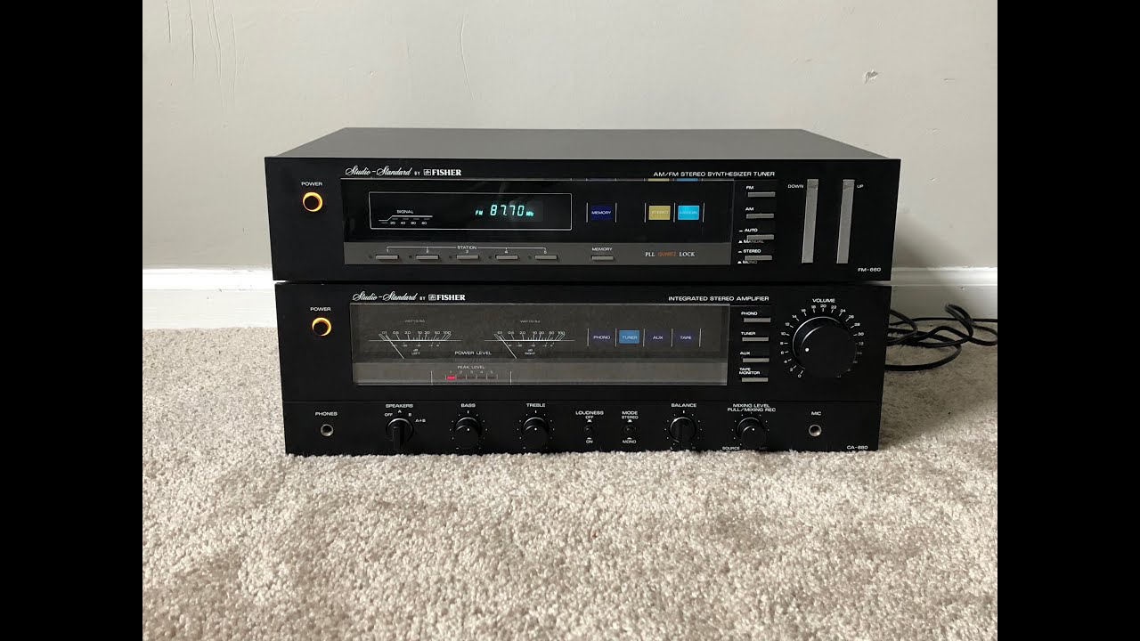 Fisher CA-880 Home Stereo Integrated Amplifier + FM-660 AM FM ...