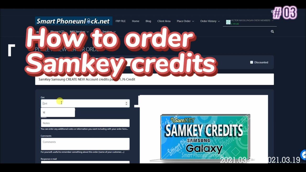 How to order Samkey credits from smartphoneunlock.net - YouTube