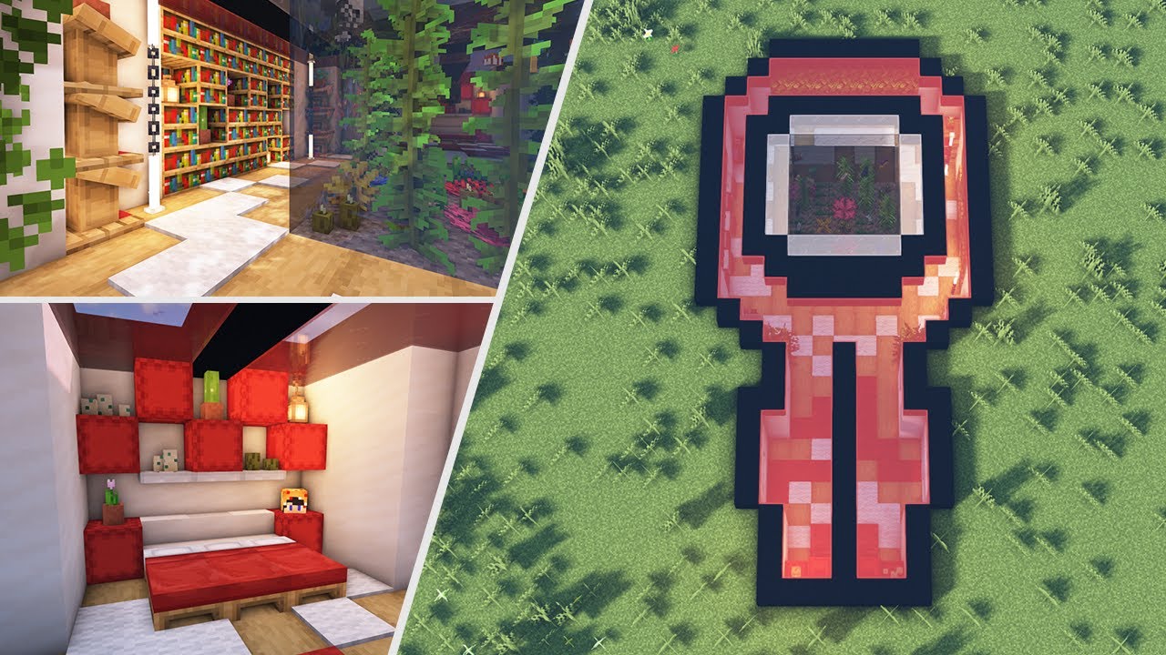 Minecraft | How To Build Squid Game Red Guard House !! - YouTube