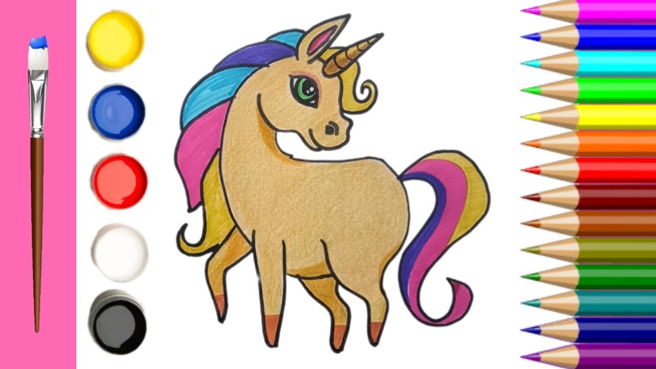 How to draw a cute pony easy step by step / pony drawing easy - YouTube