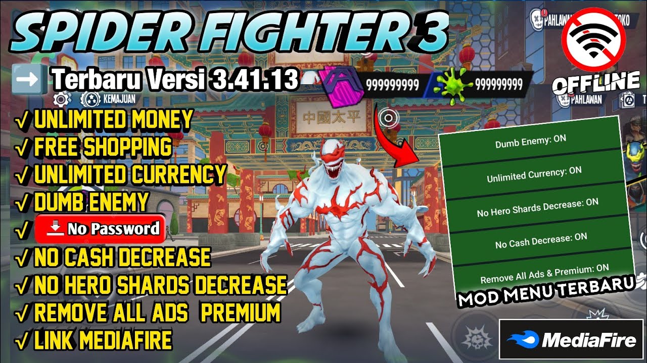Spider Fighter 3 Mod Menu v3.41.13 Terbaru 2024 - Unlimited Money & No ...