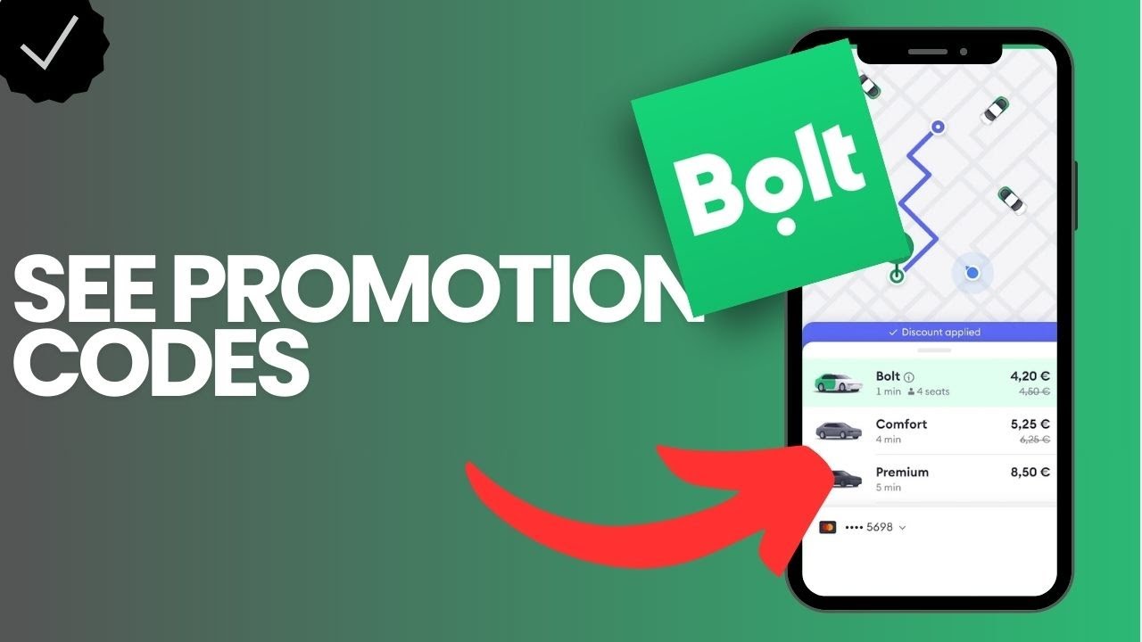 Where to see your promotion codes in the Bolt app? - YouTube