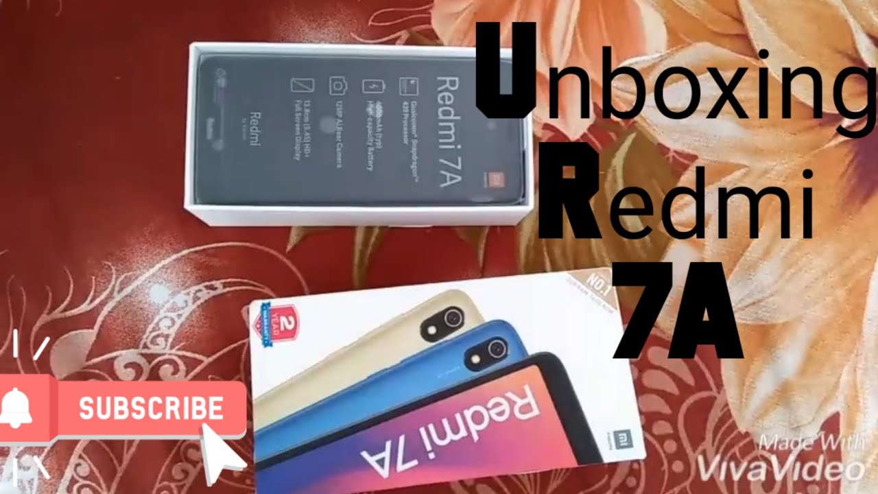 Unboxing|Redmi 7A| Amazon - YouTube