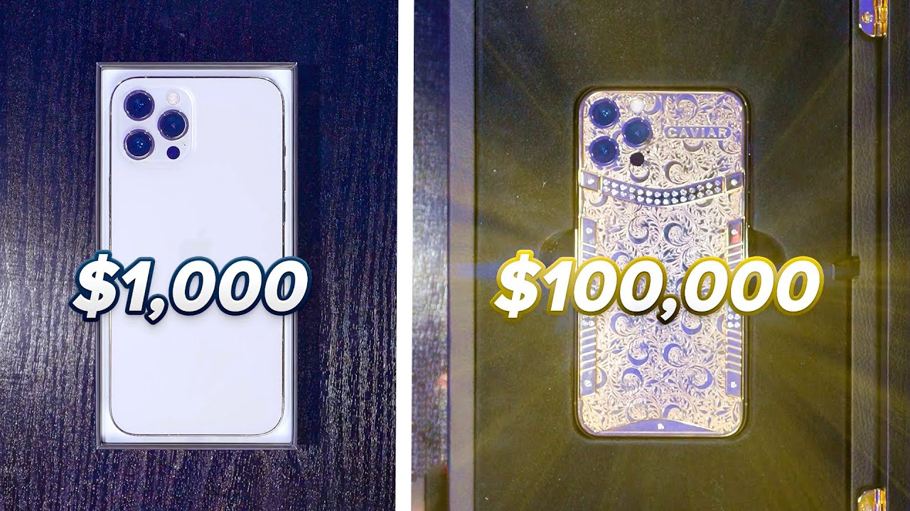 $1000 iPhone vs $100,000 iPhone 😱 - YouTube