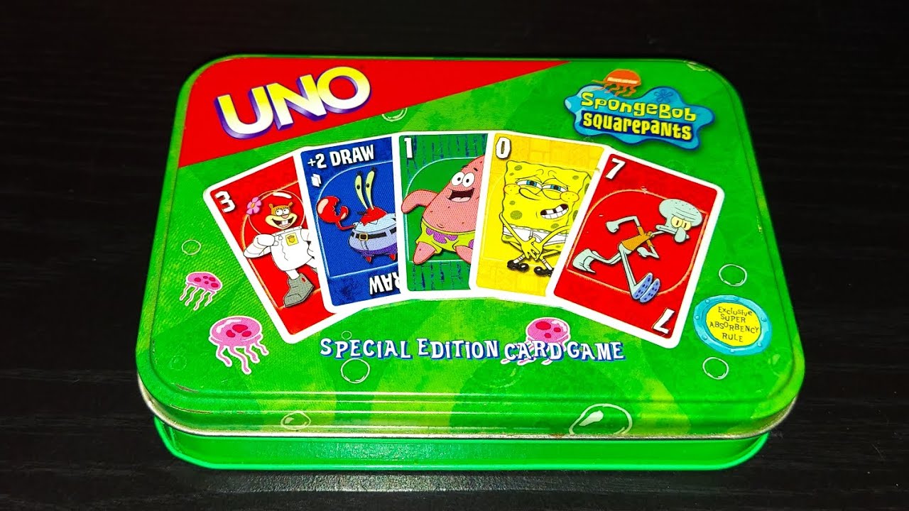 UNO SpongeBob Special Edition Unboxing - YouTube