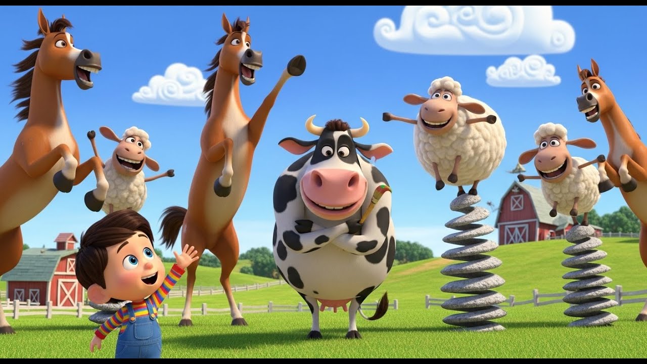 La vaca que pintaba nubes | Canción Infantil y Rima para Niños - YouTube