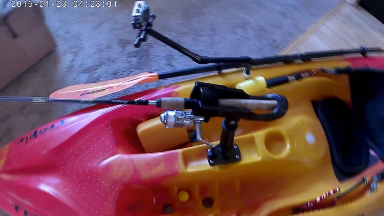 Mainstream tropic kayak fishing setup - YouTube