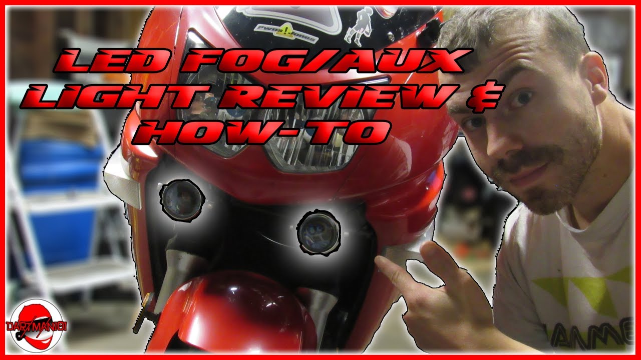 Ninja 650 LED Fog/Aux Light Review & How-To - YouTube