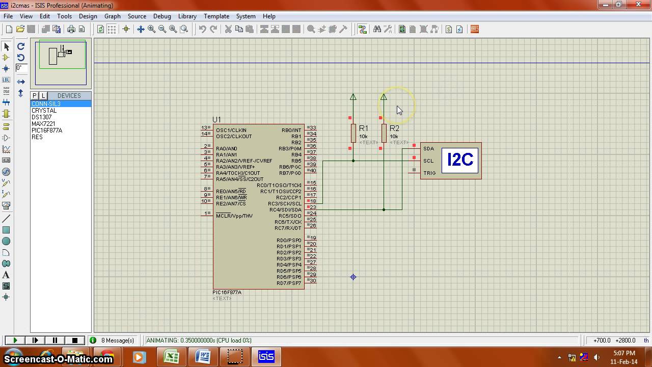 I2c Master Mode Interfacing Using I2c Debugger Youtube
