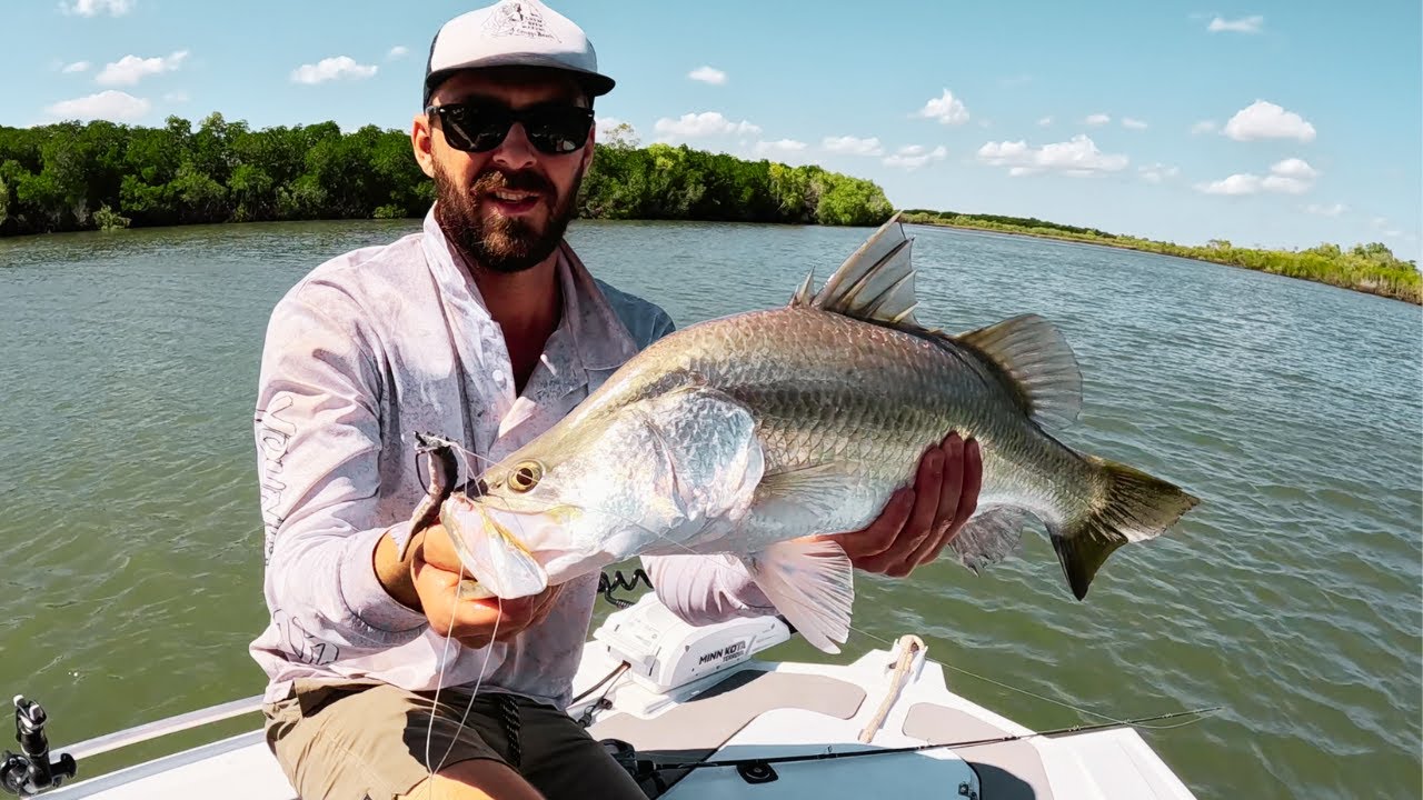 BARRAMUNDI FISHING in Townsville | Catch & Cook - YouTube