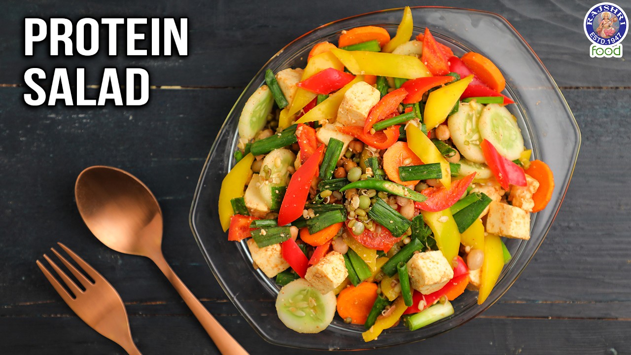 High Protein Salad | Protein Rich Veg Salad Recipe | The Perfect ...