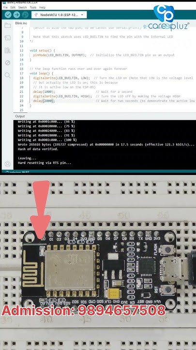 Fast & Easy ESP8266 LED Blink Project - YouTube