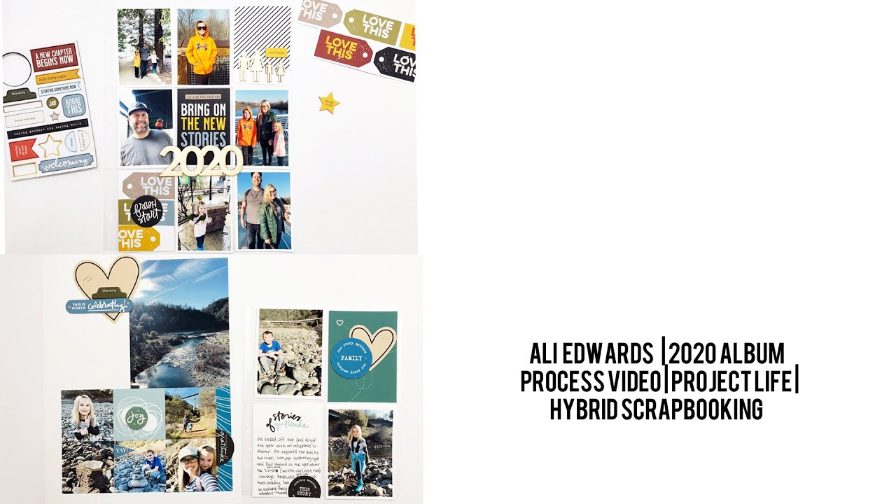 Ali Edwards | 2020 Album | Process Video | Project Life - YouTube