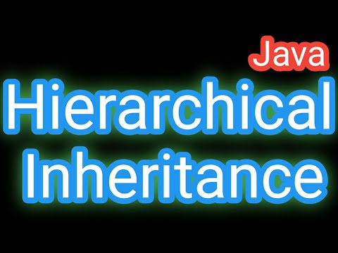 Hierarchical Inheritance in java - YouTube