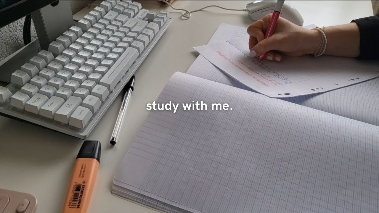 Study with me 📖 || 1h, lofi music, aesthetic setup - YouTube