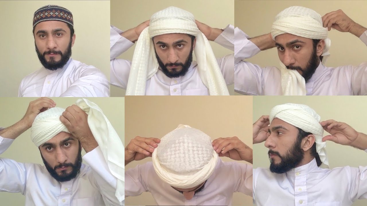 How To Tie white SheMagh Amamah || Amamah turban | Majid shah - YouTube