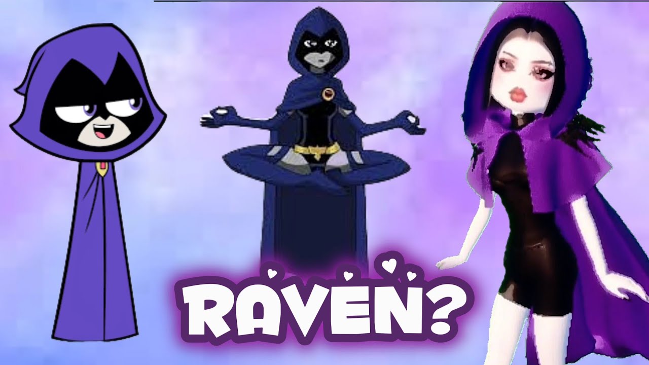 How to dress up as *RAVEN* from TEEN TITANS GO! in *DRESS to IMPRESS ...