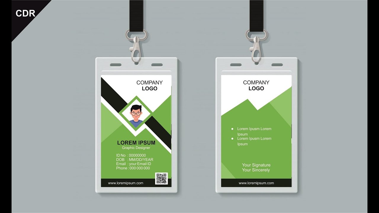 How to Make ID card in Coreldraw | Coreldraw Tutorial - YouTube