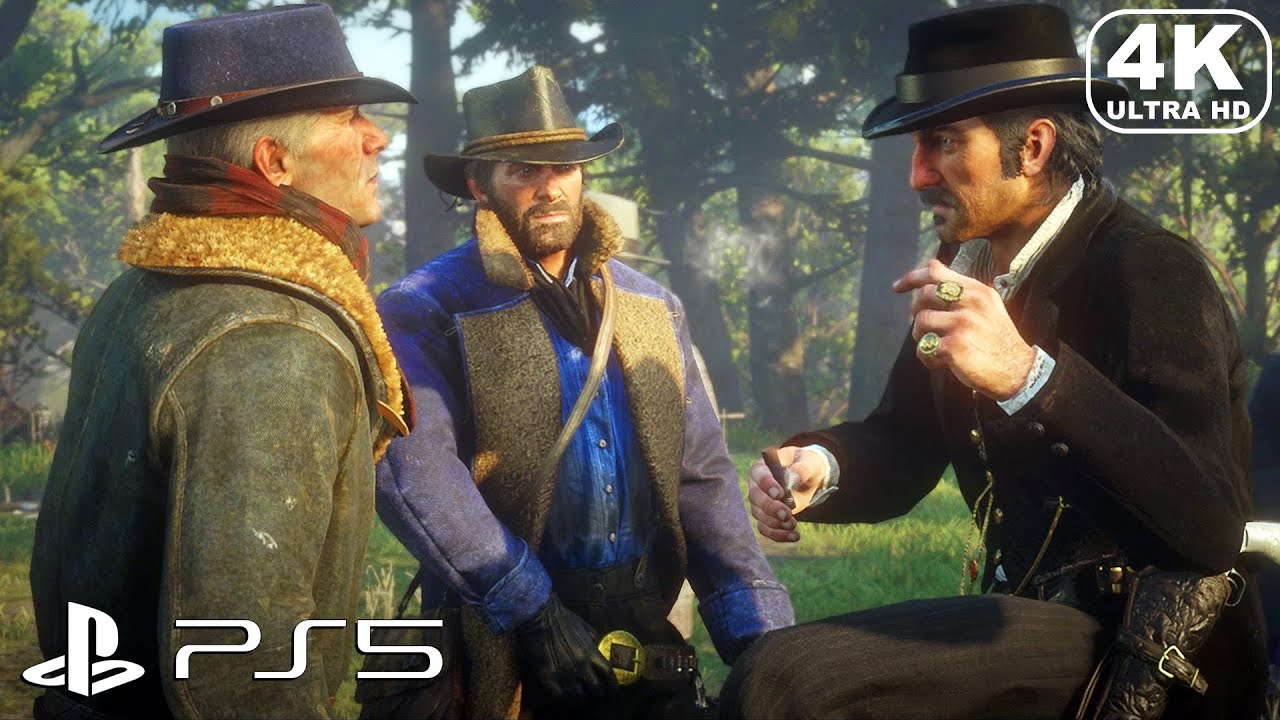 Red Dead Redemption 2 PS5 - The Van der Linde Gang arrive at Horseshoe ...